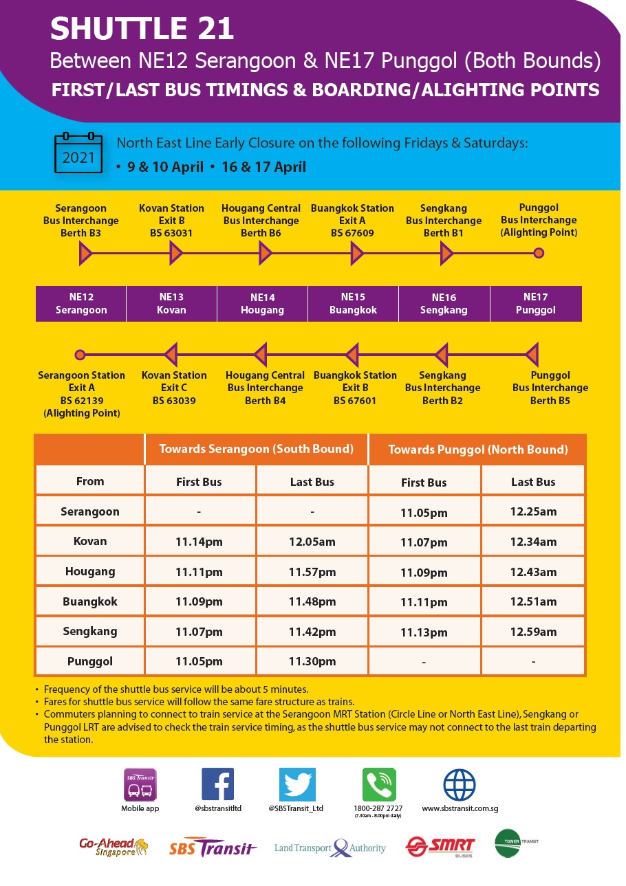 Shuttle Bus Service 21 - SBSTransit